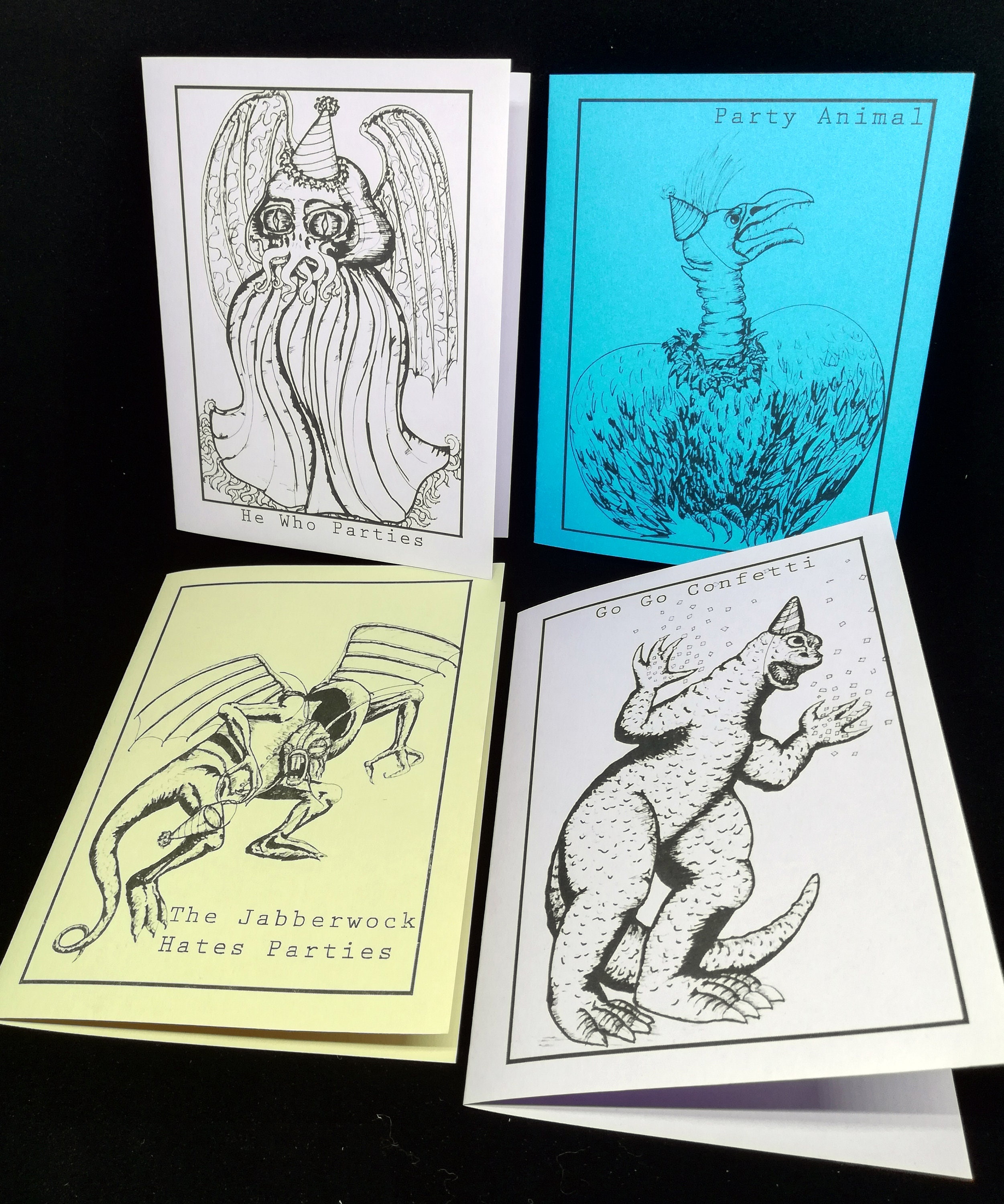 Party Monster Greeting Cards - Etsy