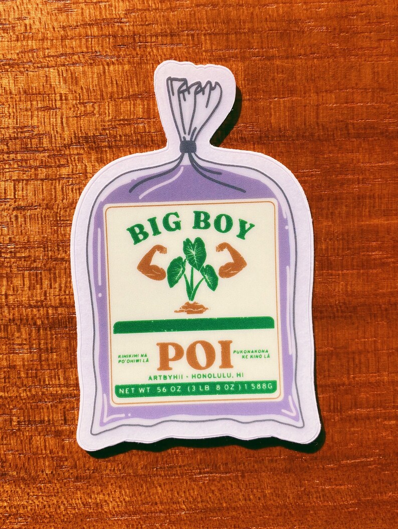 Big Boy Poi Bag || Die-cut Transparent Waterproof Stickers || Cute ...
