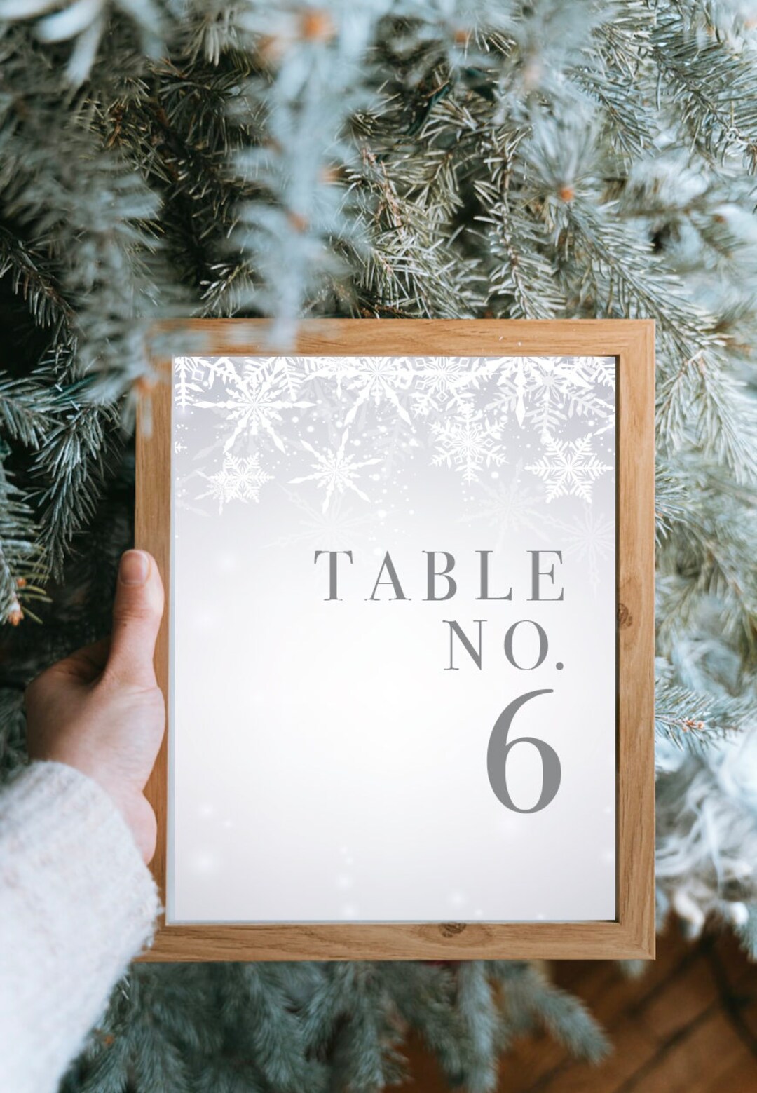 Snowflake Table Numbers, Personalised Table Numbers, Winter Wedding - Etsy