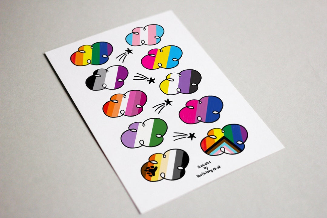 Pride Clouds Temporary Tattoo Skin-safe Temporary Tattoo, Gift for ...