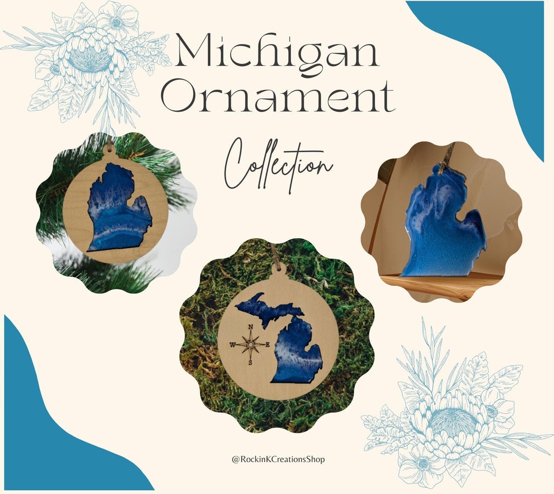 Michigan Ornament, Sun Catcher - Etsy