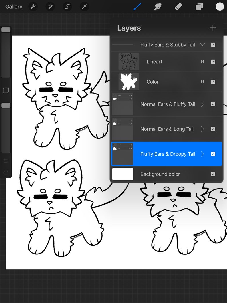 Feline Cat Bases for Adoptables, Customs, and More Chibi, Fursona ...