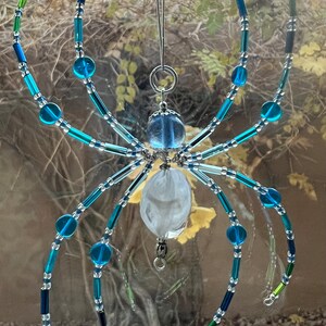 Blue-green Ombre Spider Sun Catcher - Etsy
