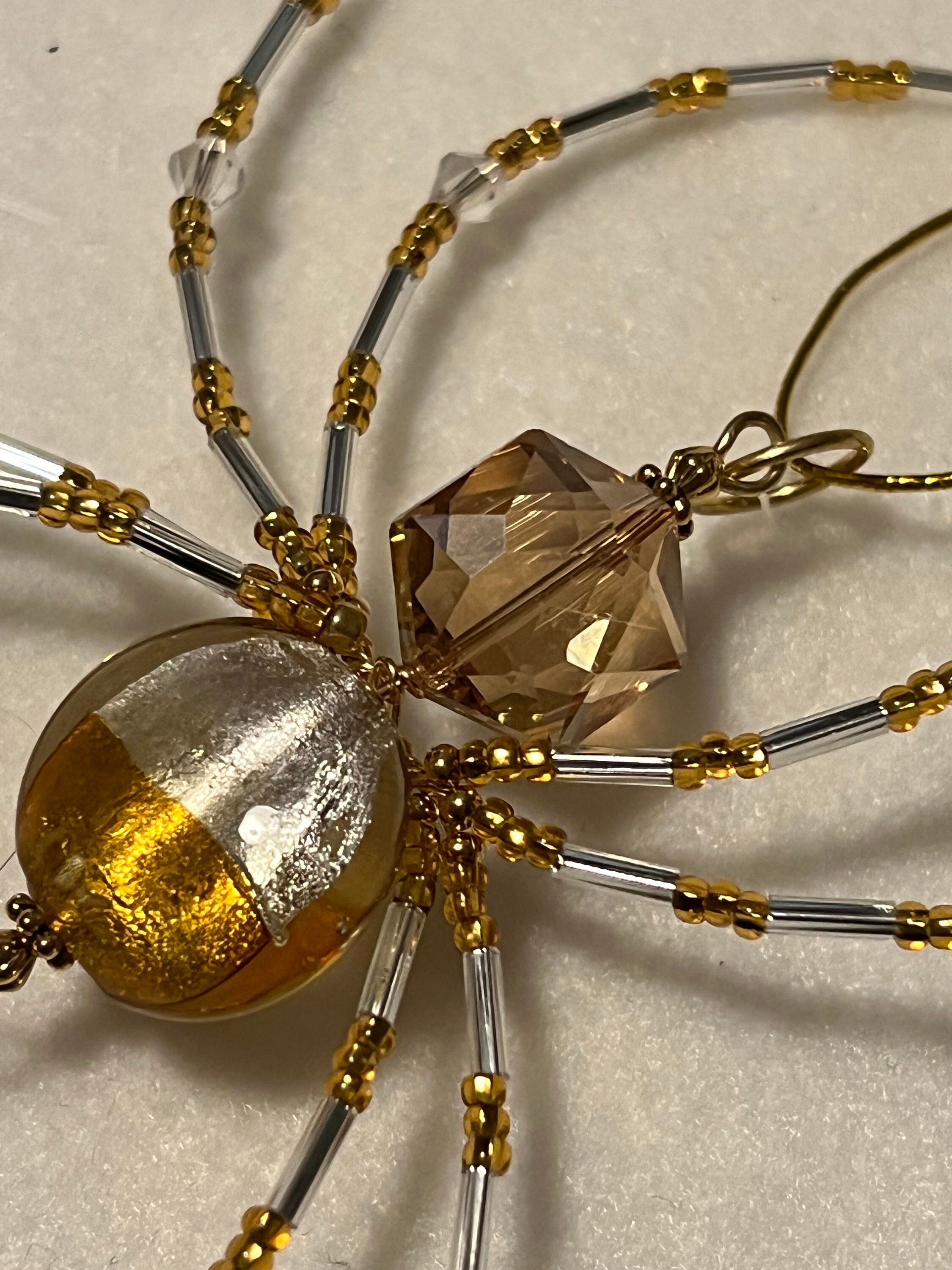 Spun Gold Spider Sun Catcher - Etsy