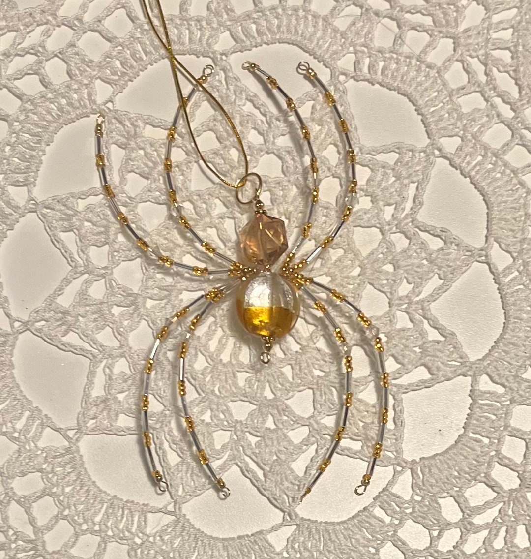 Spun Gold Spider Sun Catcher - Etsy