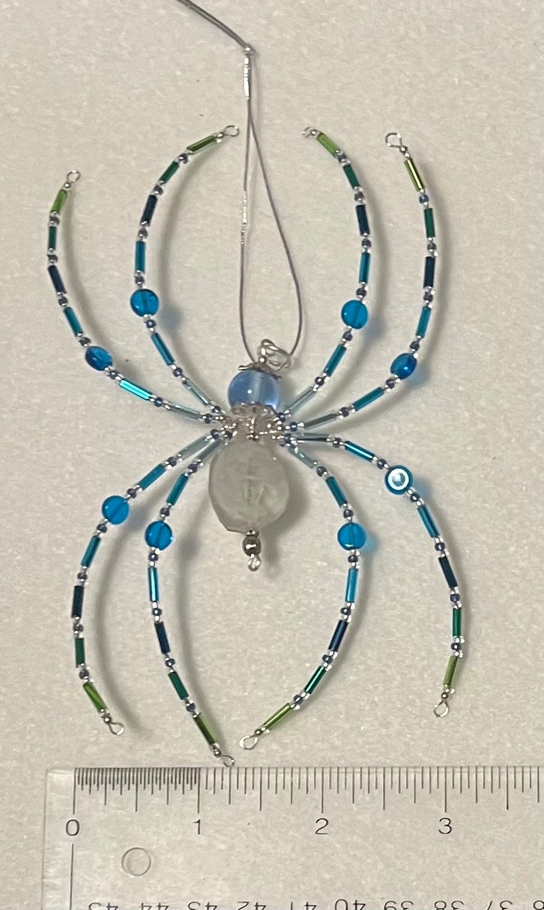 Blue-green Ombre Spider Sun Catcher - Etsy