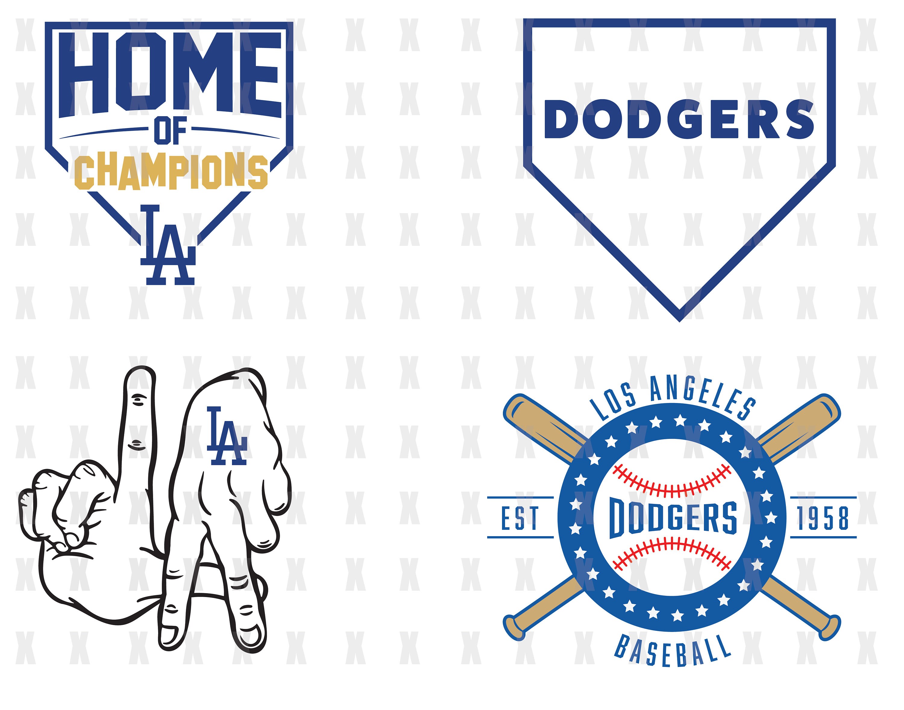 Dodgers Svg LA Svg Baseball Svg Dodgers Cricut - Etsy Australia