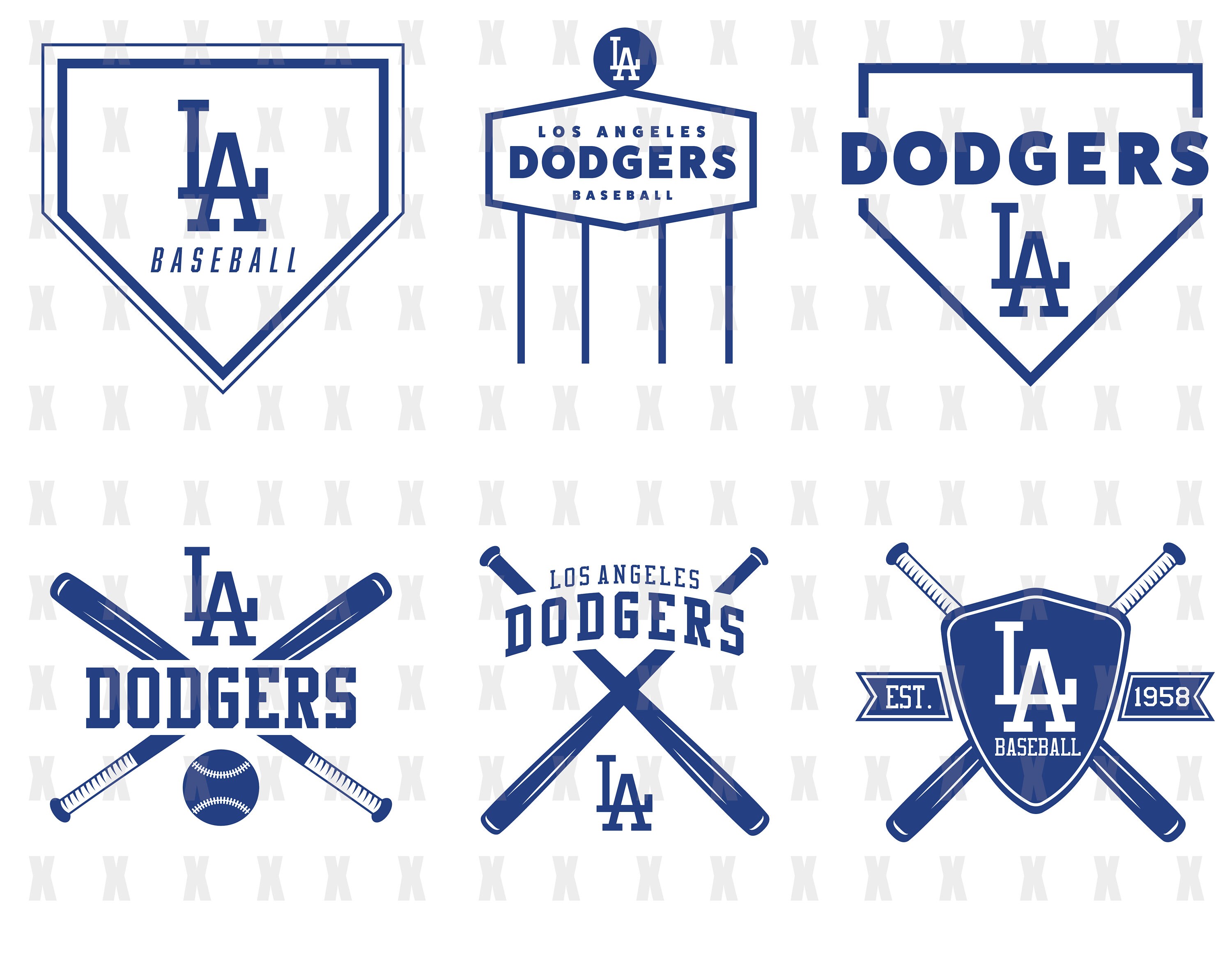 Dodgers Svg LA Svg Baseball Svg Dodgers Cricut - Etsy Australia