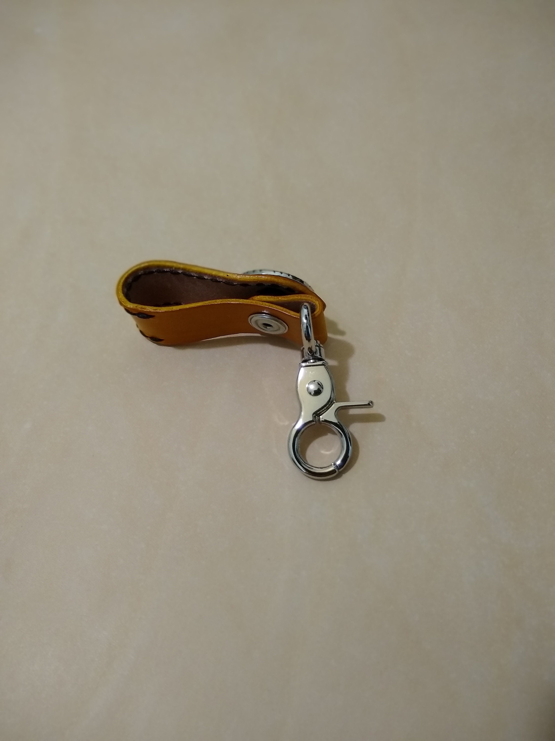 Belt loop keychain with concho | Etsy