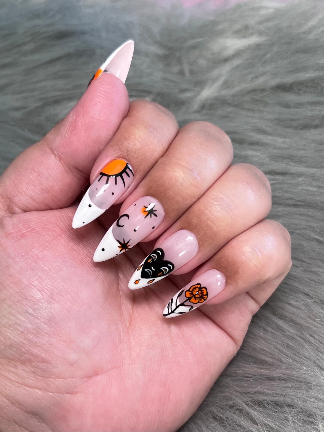 Pink Jelly Base | White French Tip | Western Detailed Designs | Press ...