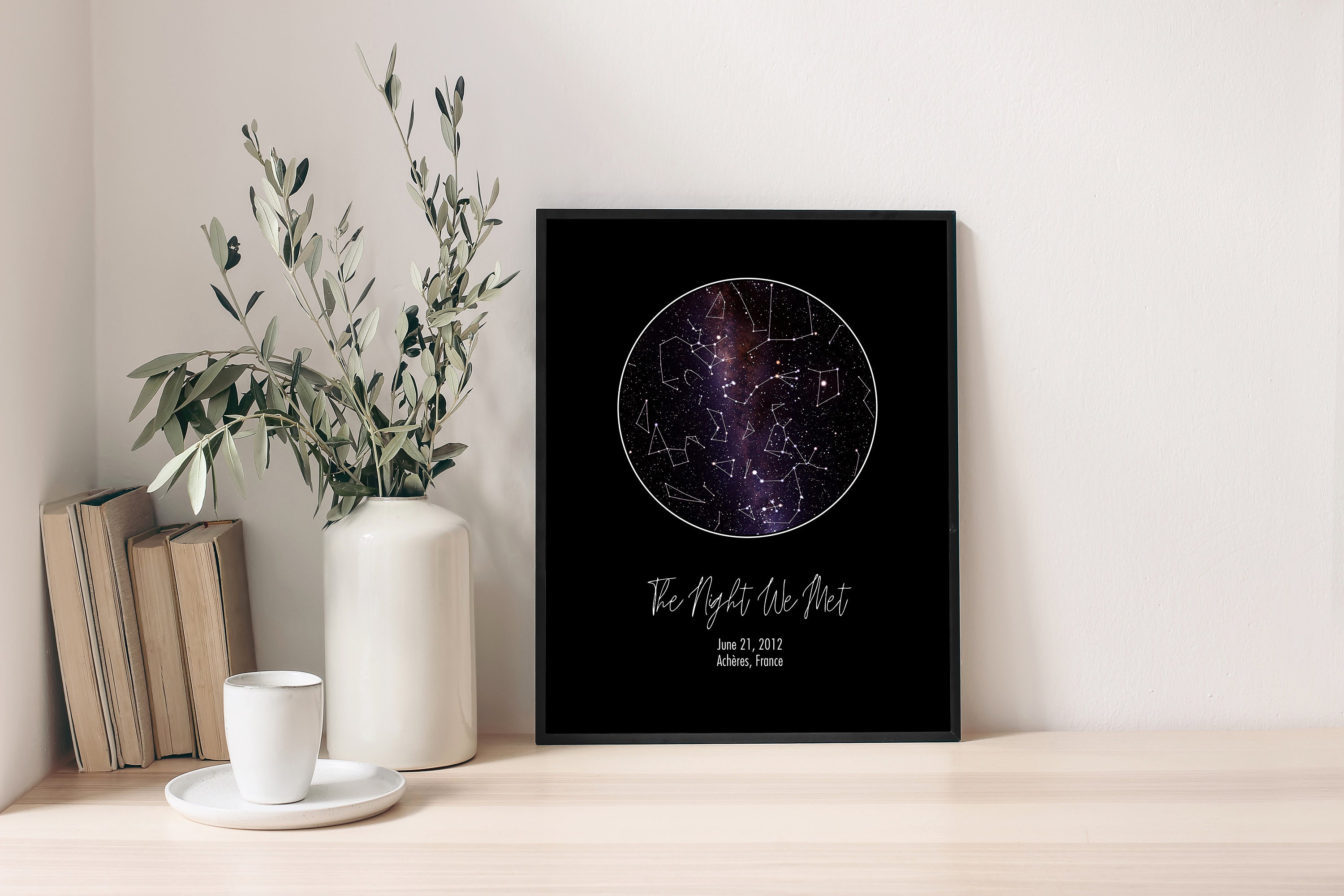 Custom Star Map, Night Sky, Personalized Wedding Gift for Couple ...