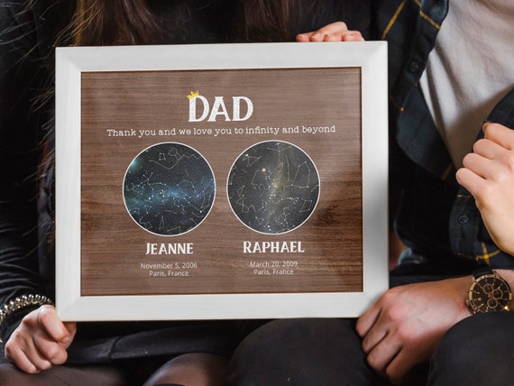 Custom Star Map Frame by Date Night Sky Constellation Print | Etsy