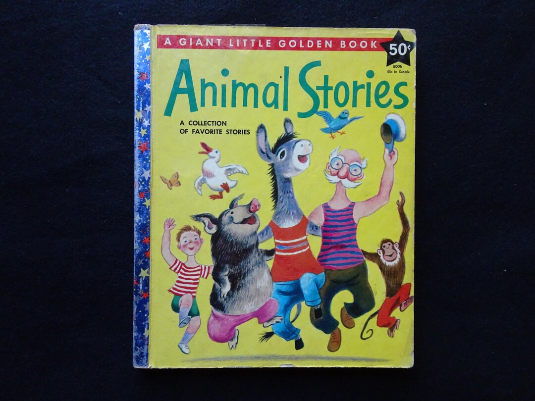 Giant Little Golden Book- Animal Stories! 1957! - Etsy