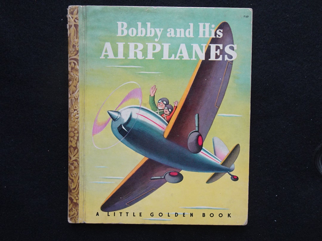 Bobby and His Airplanes- Little Golden Book From 1949! - Etsy