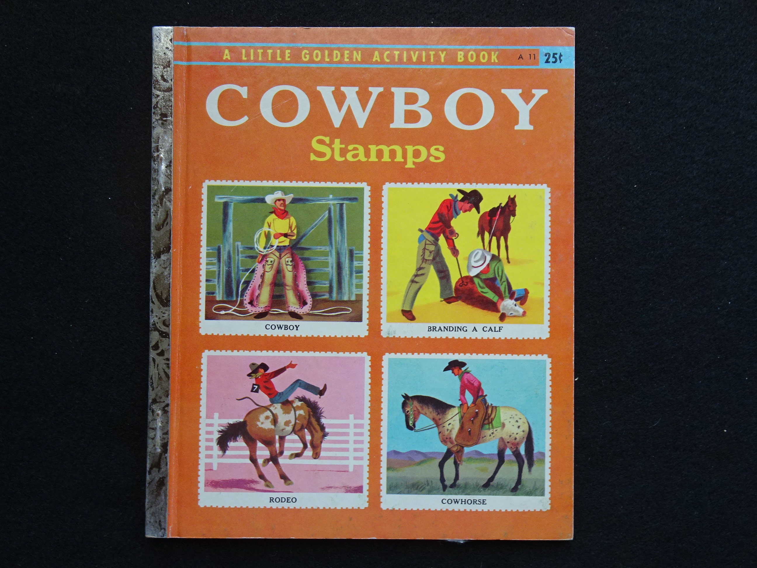 Cowboy Stamps Little Golden Book From 1957 All Stamps Intact - Etsy