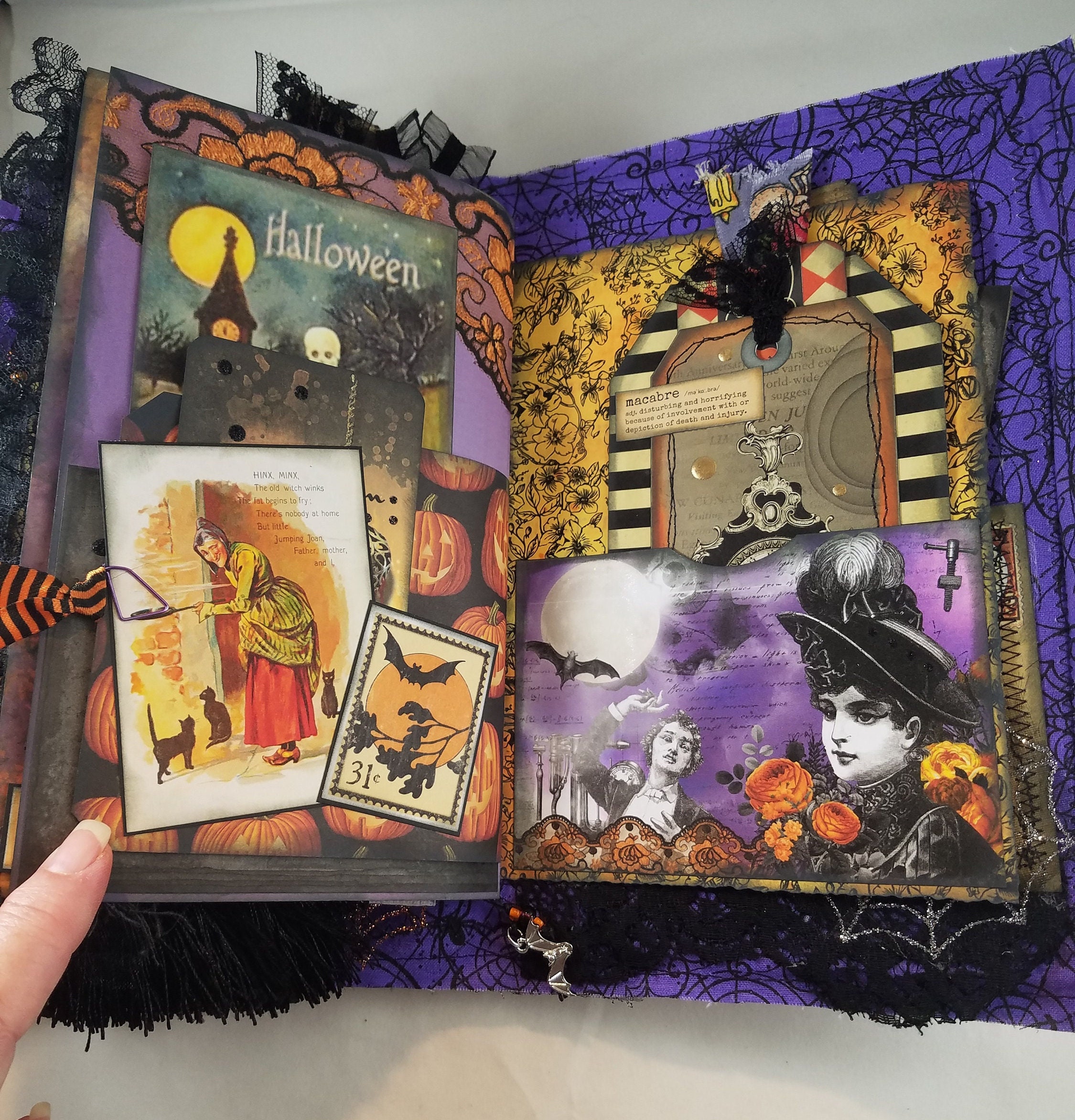 Spooky-creepy Gothic Halloween Journal - Etsy