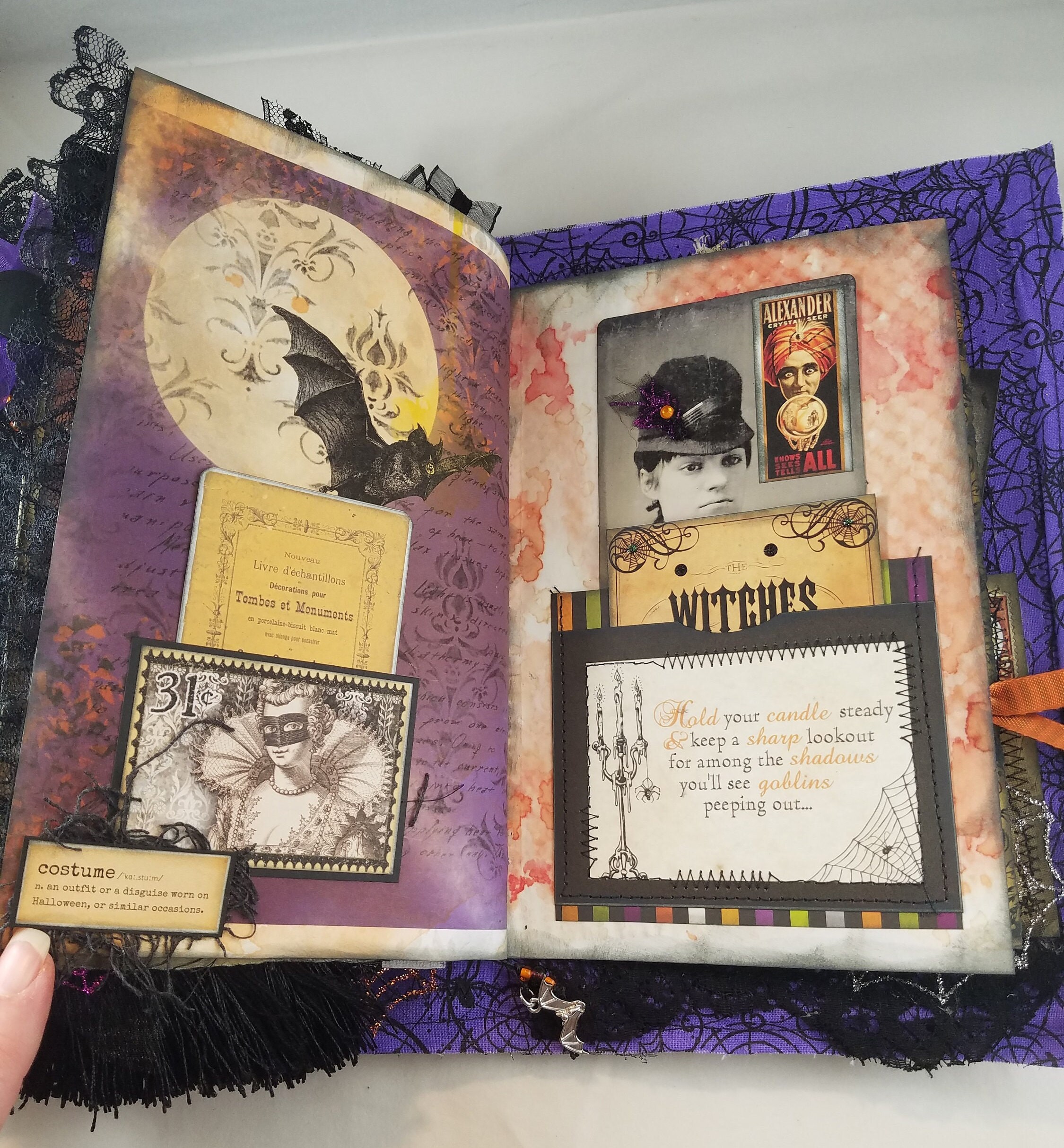 Spooky-creepy Gothic Halloween Journal - Etsy