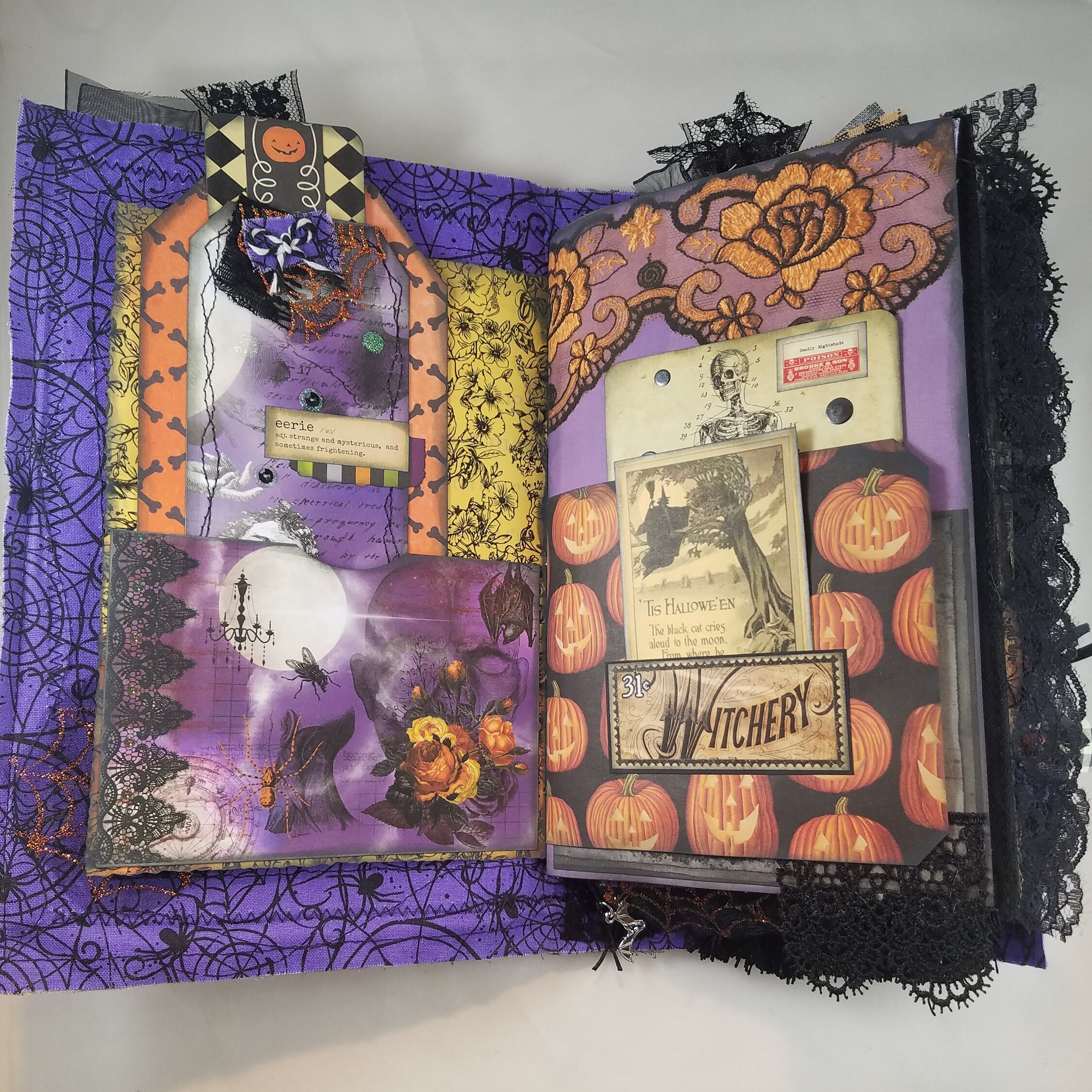 Spooky-creepy Gothic Halloween Journal - Etsy