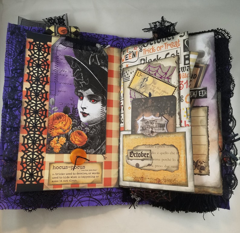Spooky-creepy Gothic Halloween Journal - Etsy