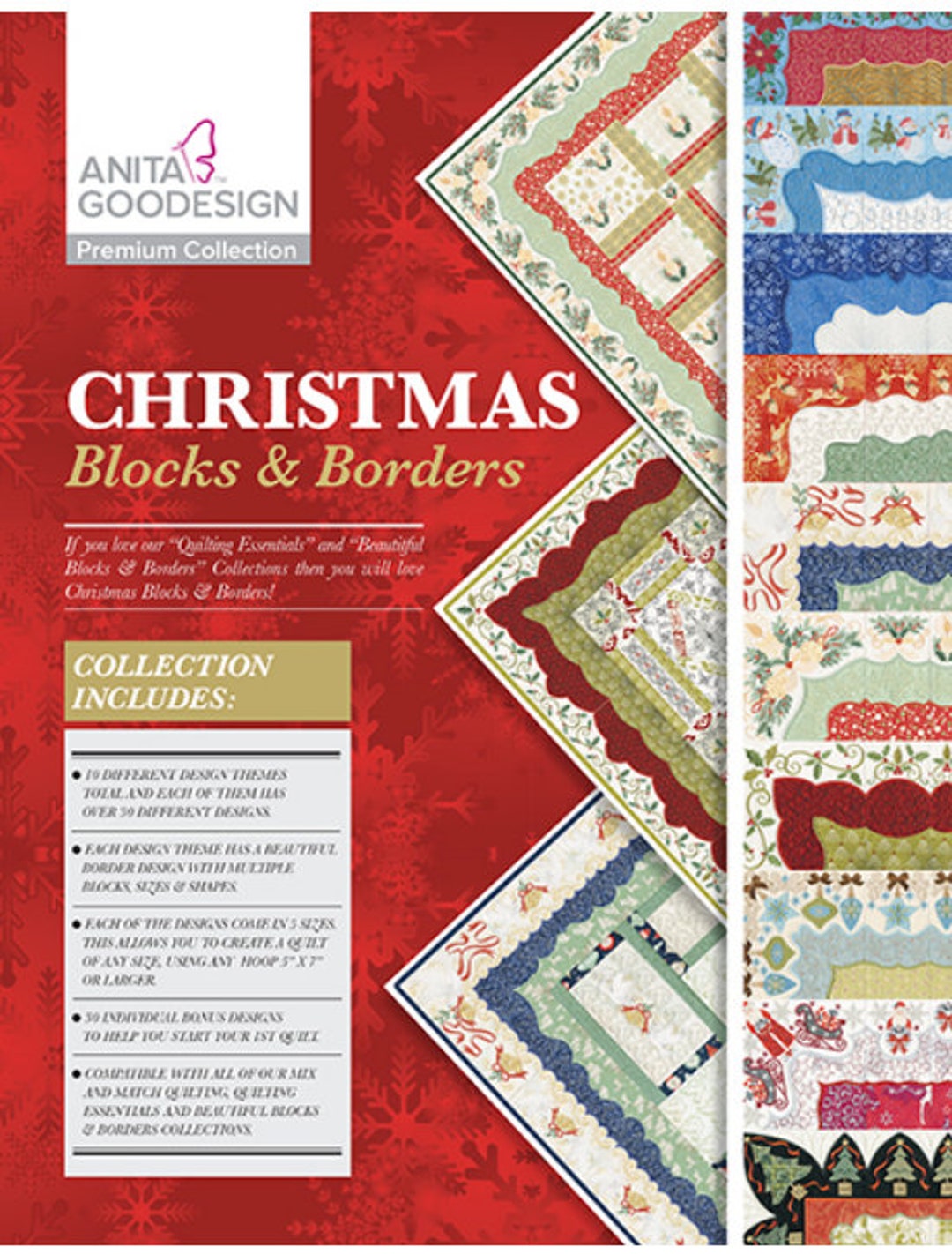 Anita Goodesign Christmas Blocks and Borders - Etsy