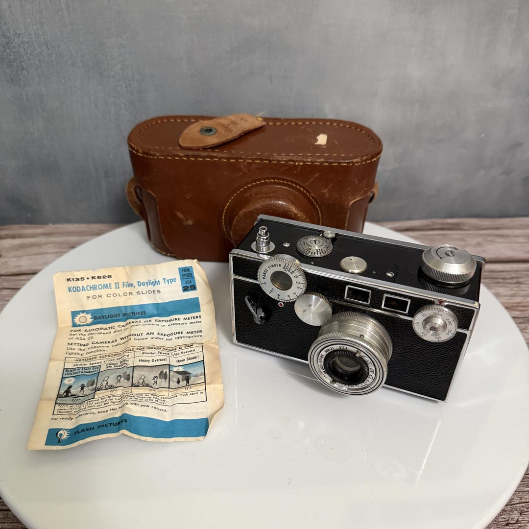 Vintage ARGUS Rangefinder 35mm Camera “brick” Cintar F 3.5 Leather Case ...