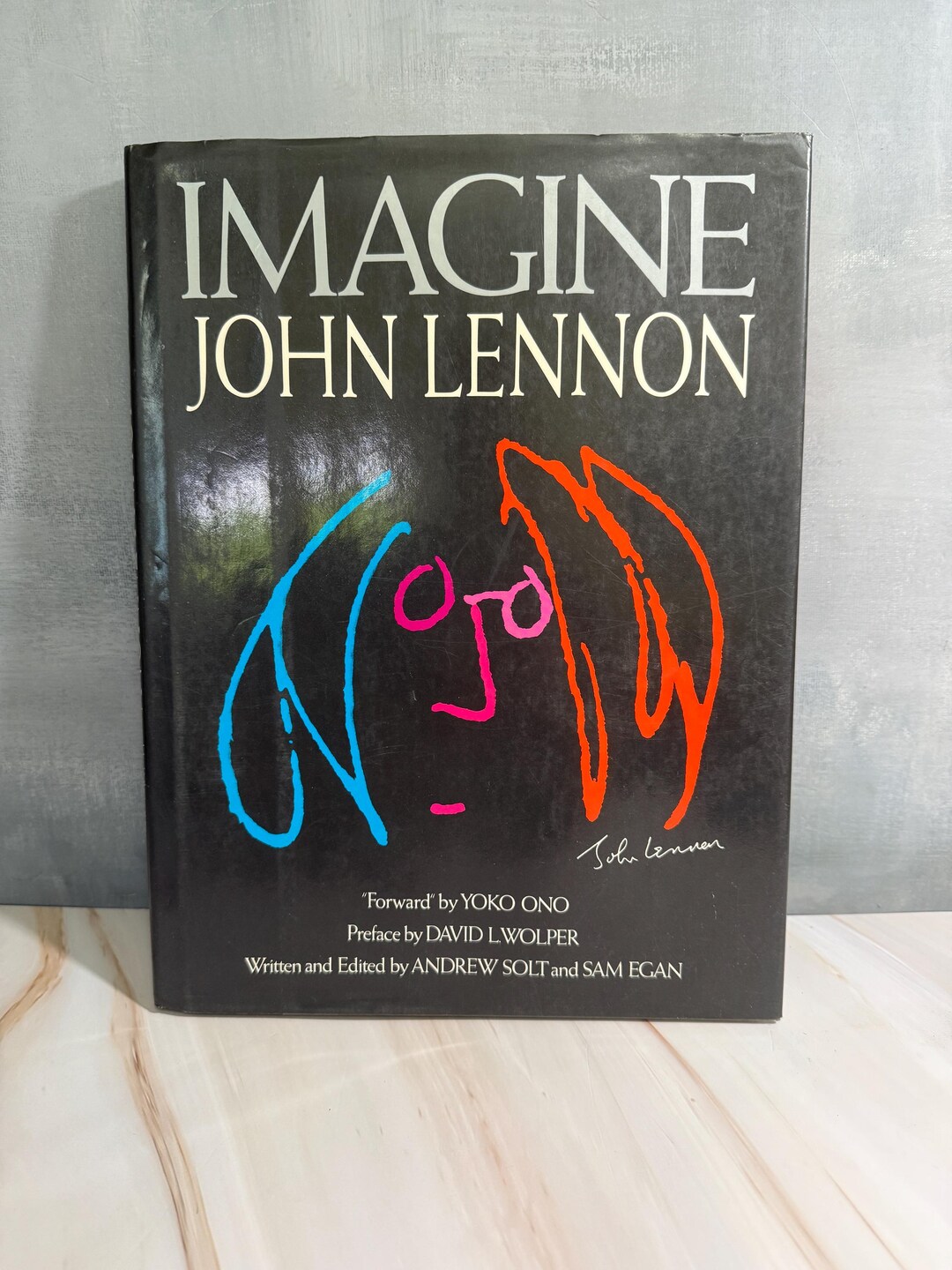 Vintage Collector’s Book, IMAGINE John Lennon 1988, Solt & Egan Forward ...