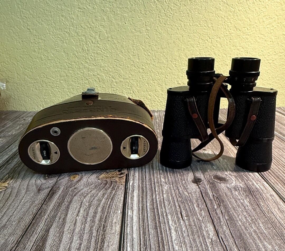 Rare Vintage BINO-DIO Transistor Radio With Sunscope Binoculars 7x35 ...