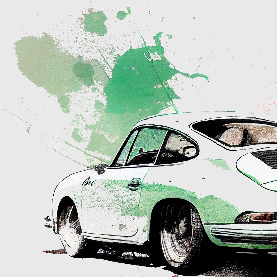 1960 Porsche 911 Classic Car. Instant Download Wall Art Prints - Etsy