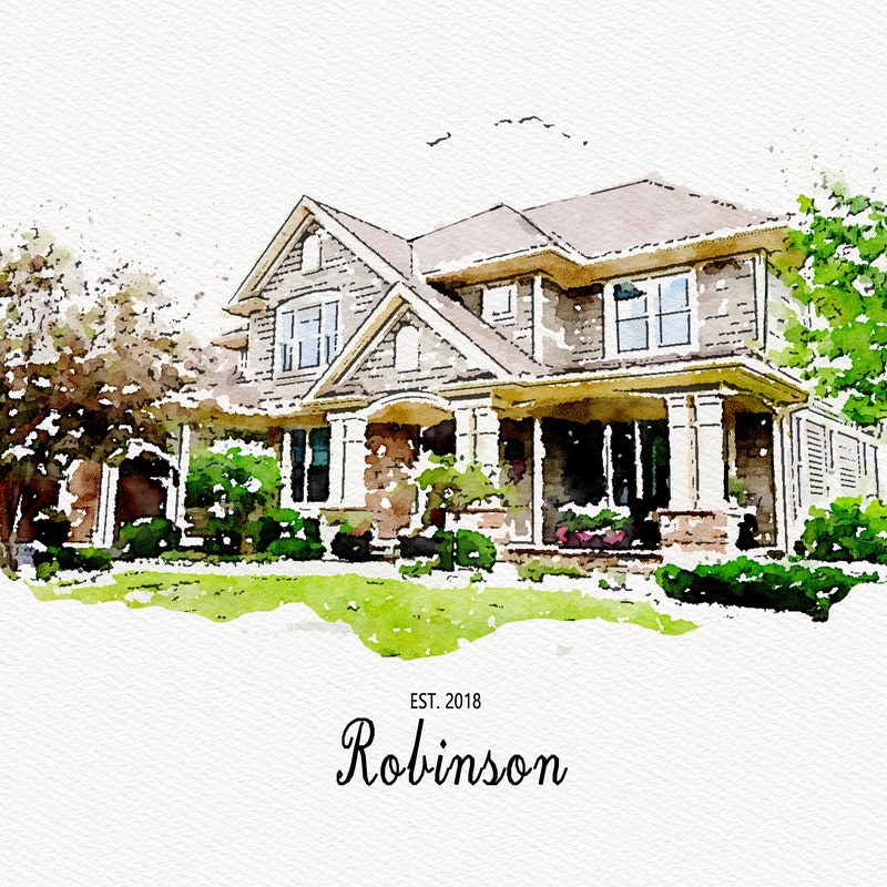 Home Illustration - Etsy