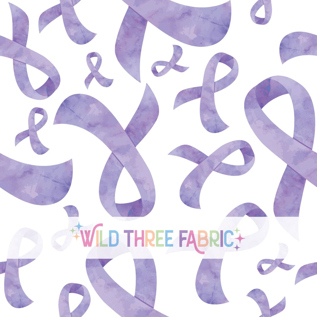 Awareness Seamless Digital File Lavender Ribbon Seamless File Cancer ...