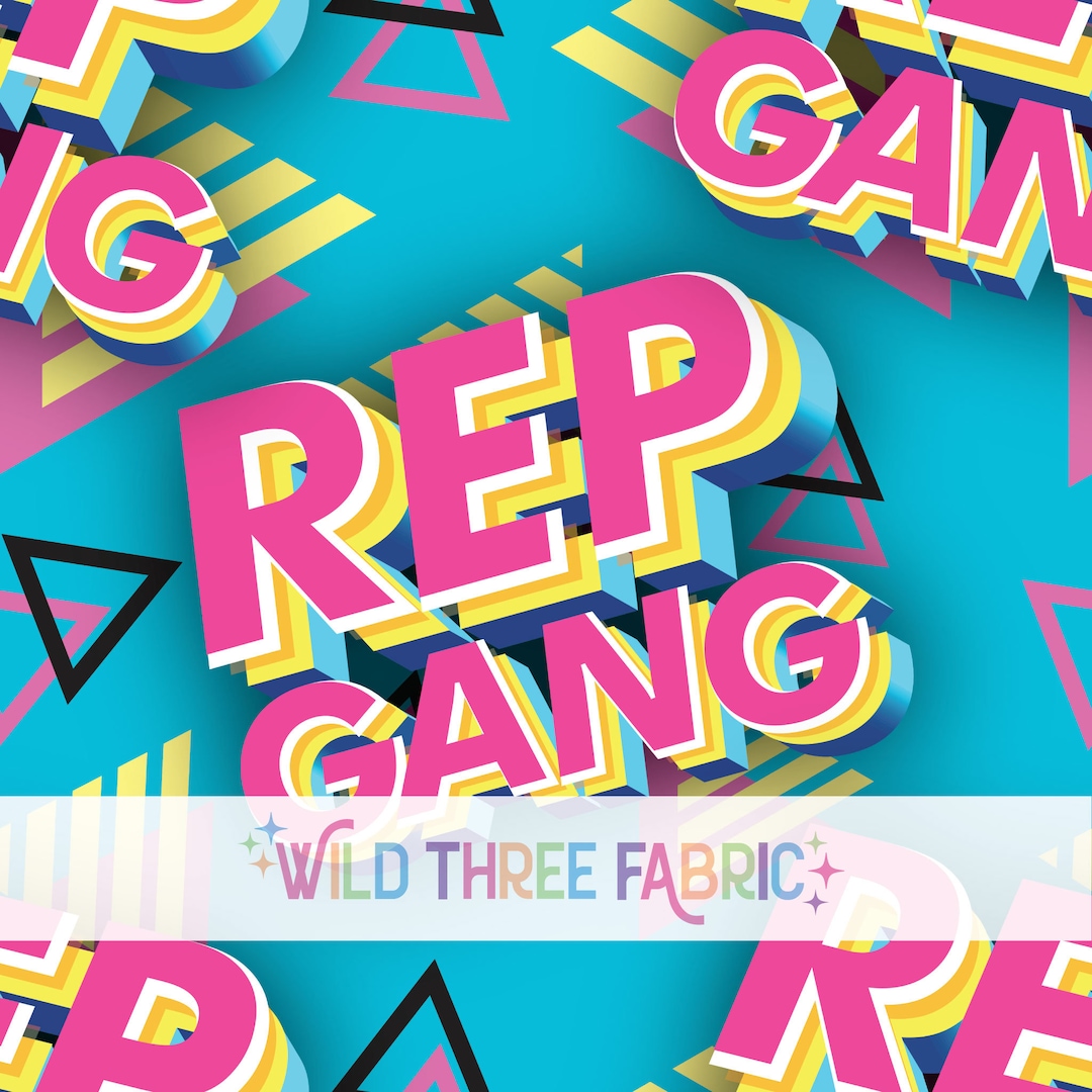 90s Rep Gang Seamless Digital File Rep Seamless Digital File Rep ...