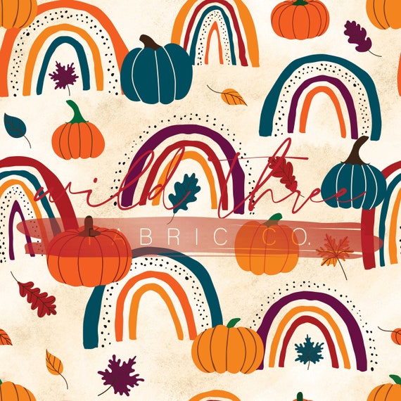 Paper, Party & Kids Papercraft Scrapbooking Rainbow fall pumpkin ...