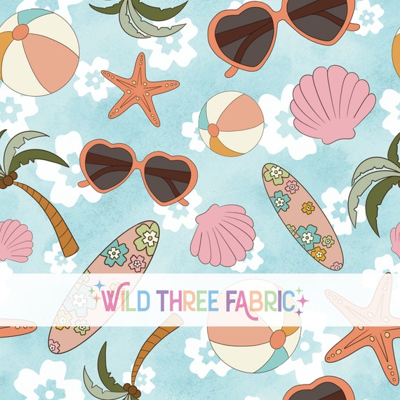 Beach Day Seamless Digital File Summer Seamless Digital File - Etsy