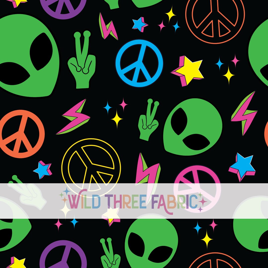 Alien Seamless Digital File Space Seamless Digital File - Etsy