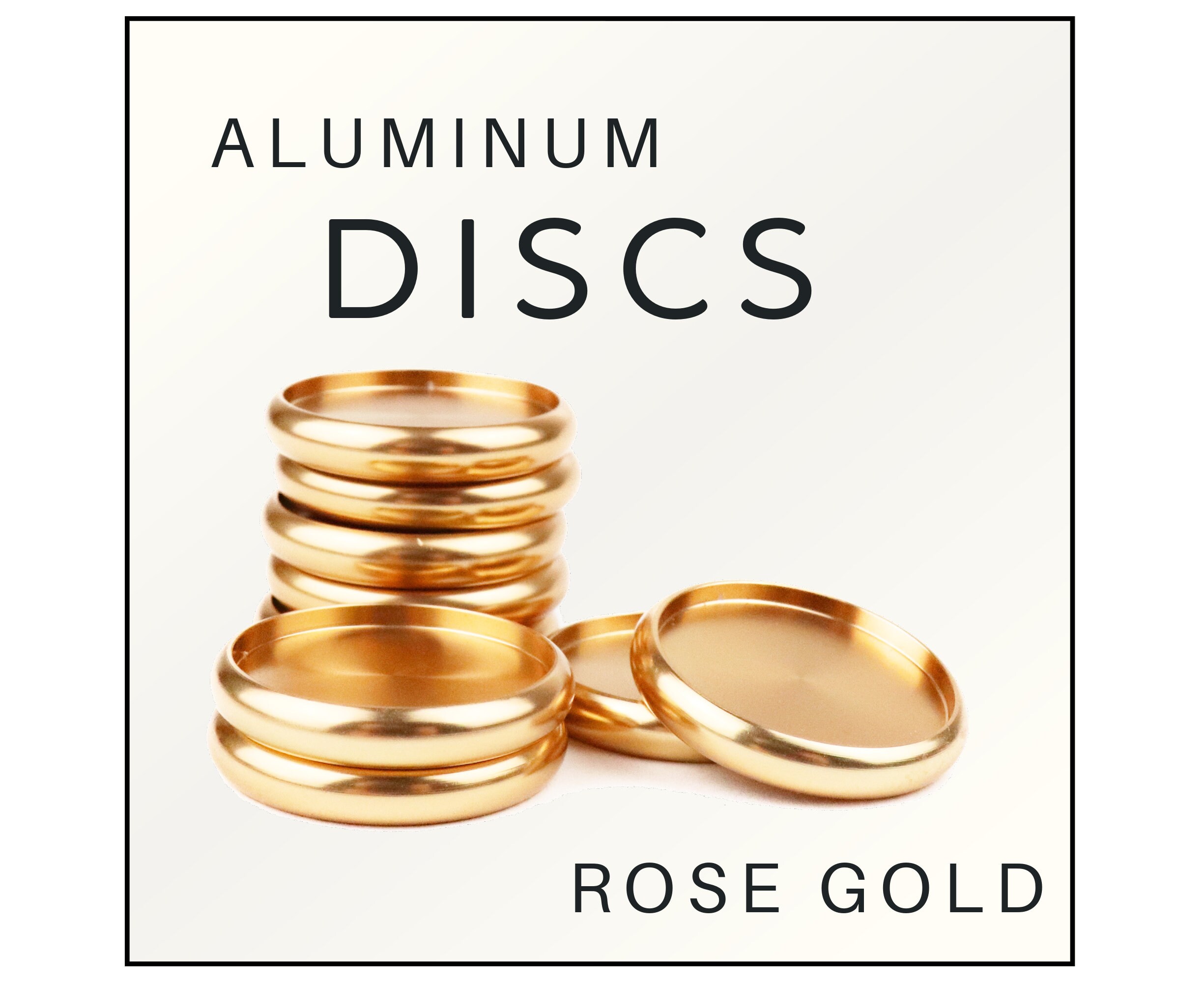 Luxe Discbound Discs Aluminum Set of 8 Rose Gold - Etsy