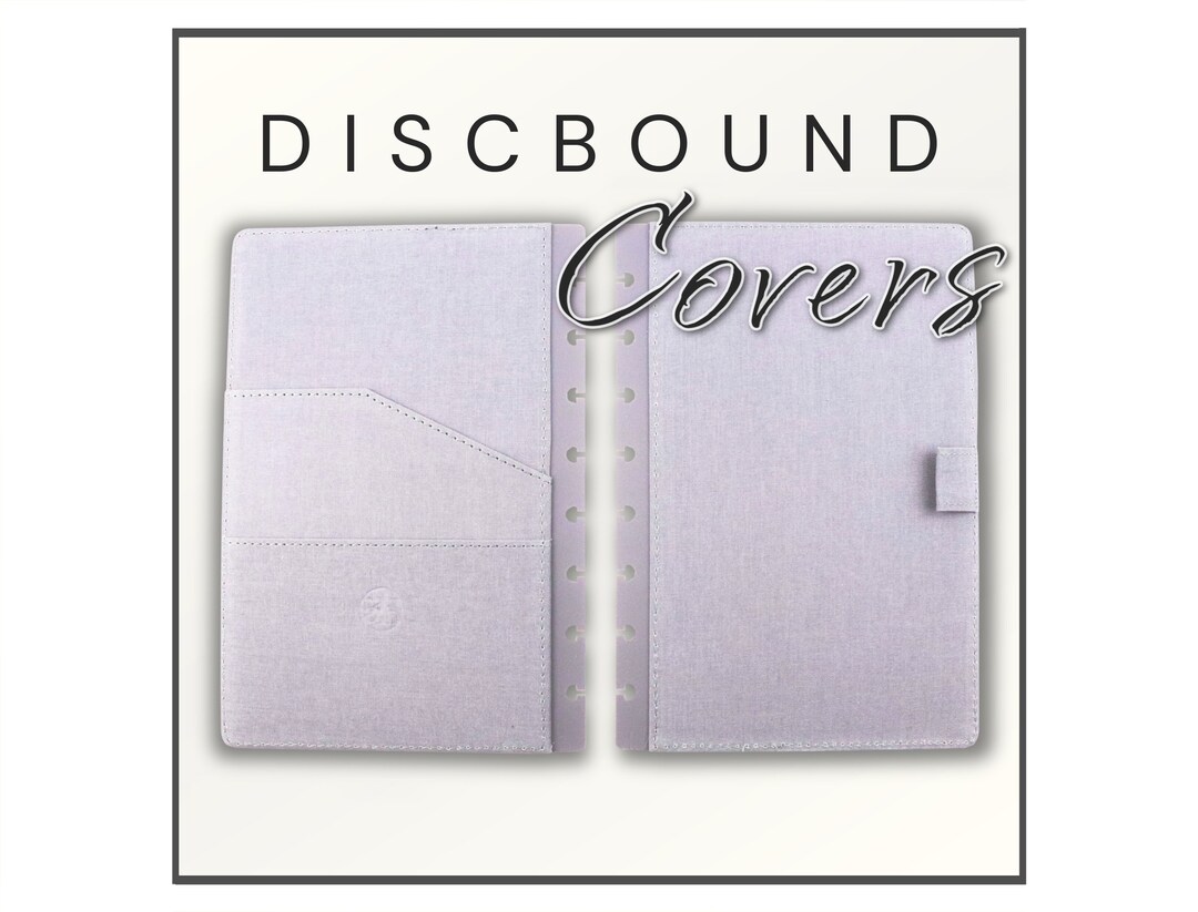 Fabric Wrapped Half Letter Discbound Notebook Covers Gray Fabric - Etsy