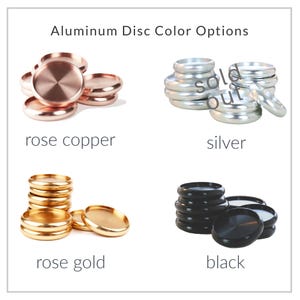 Luxe Discbound Discs - Aluminum Set of 8 - Shiny Black - Etsy