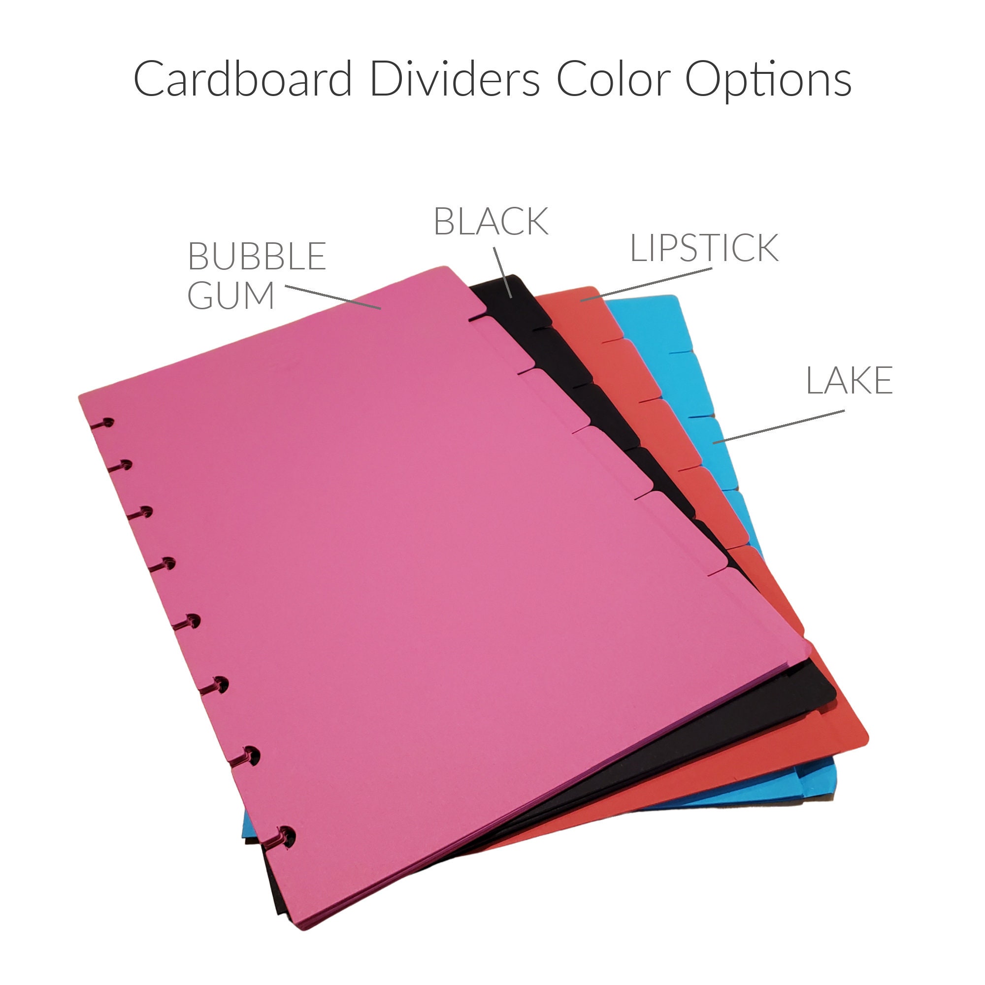 Old School Cardstock Discbound Tabbed Dividers Half Letter - Etsy