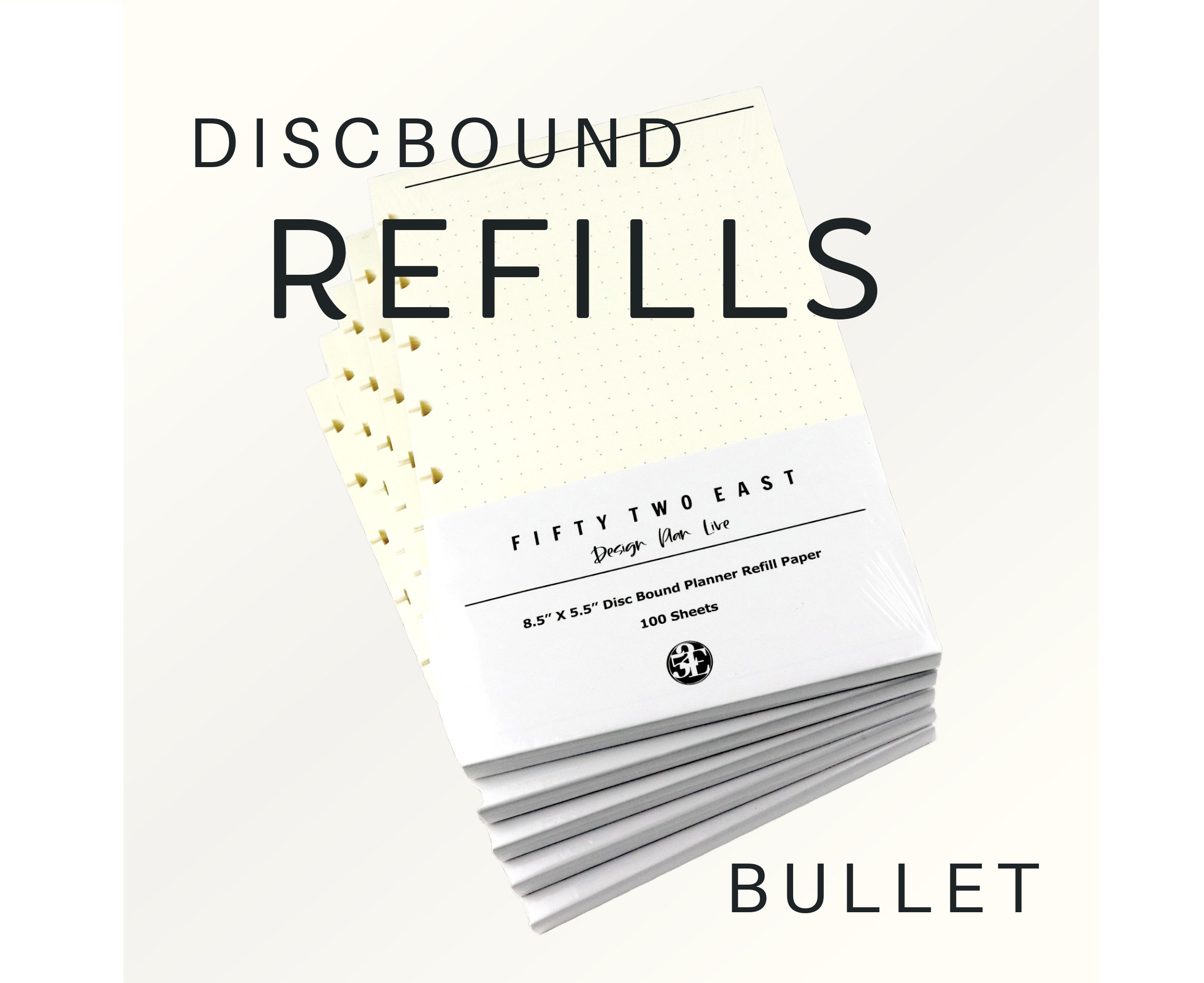 Discbound Bullet Refills 200 SHEETS Half Letter 100 Paper - Etsy
