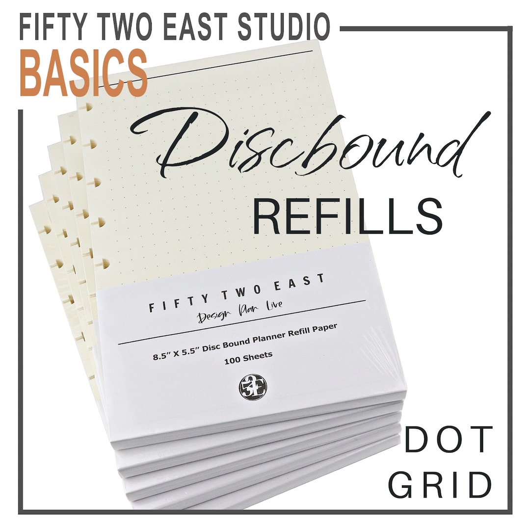 Discbound Bullet Refills 200 SHEETS Half Letter 100GSM Paper (100 ...