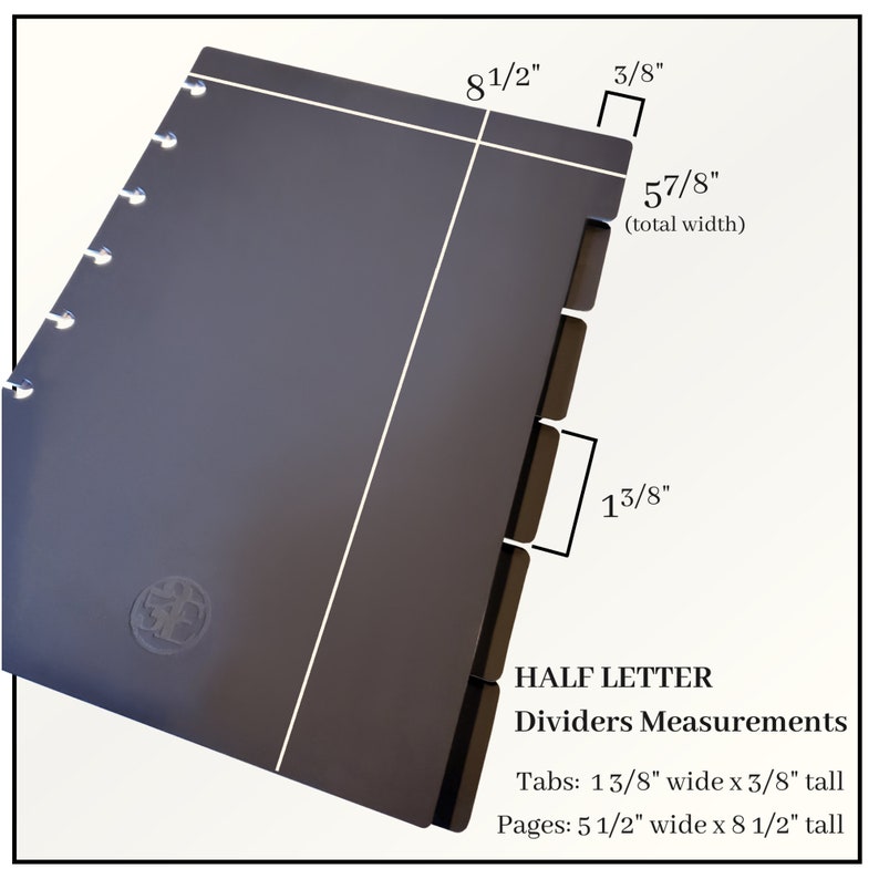 Old School Cardstock Discbound Tabbed Dividers - Half Letter Size- Pink ...