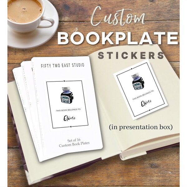 Book Plates Stickers - Etsy