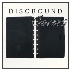 Fabric Wrapped Half Letter Discbound Notebook Covers Black Fabric - Etsy