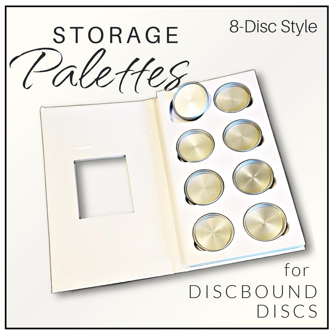 Discbound Disc Storage Palette - Holds 8 Discs With Magnet Closure - Etsy