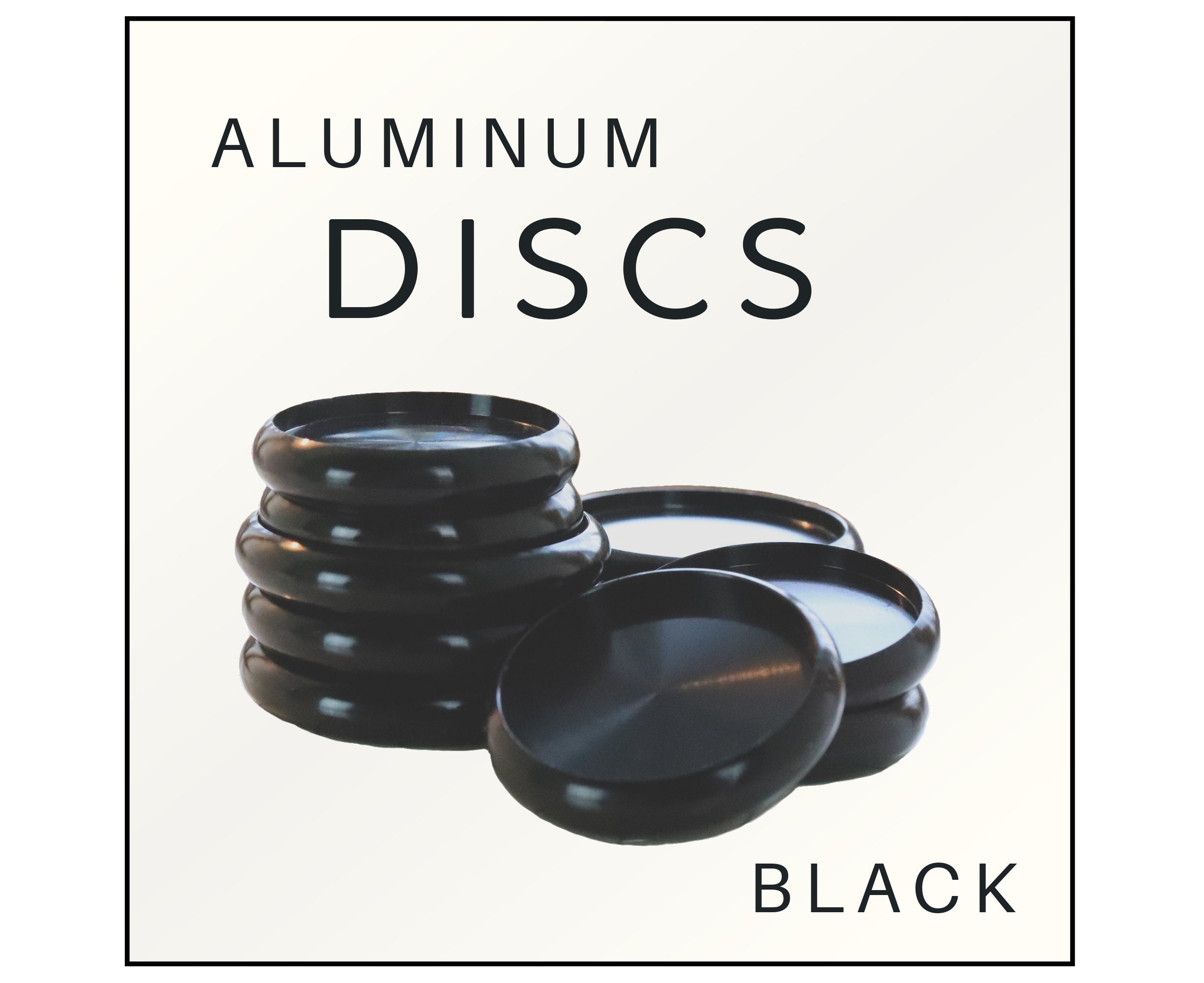 Luxe Discbound Discs Aluminum Set of 8 Black - Etsy