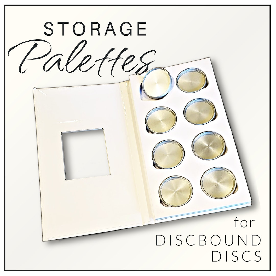Discbound Disc Storage Palettes With Window and Magnet Closure - 3 ...