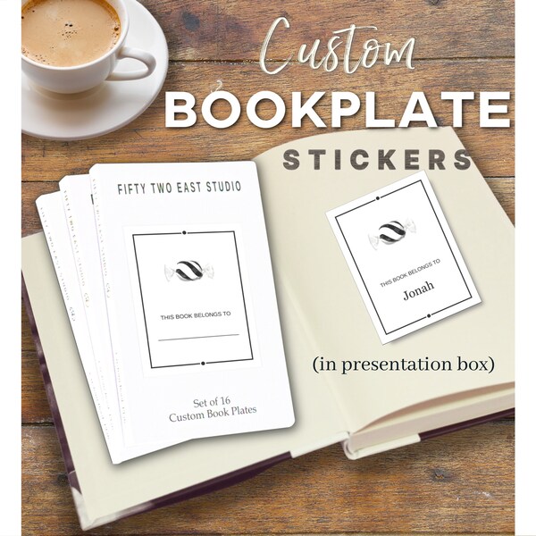 Book Plates Stickers - Etsy