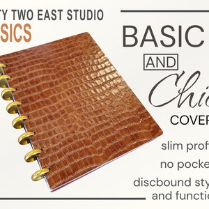 Minimalist Half Letter Discbound Notebook Covers Faux Croc - Etsy