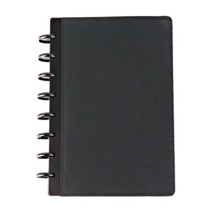 Fabric Wrapped Half Letter Discbound Notebook Covers - Black Book Cloth ...
