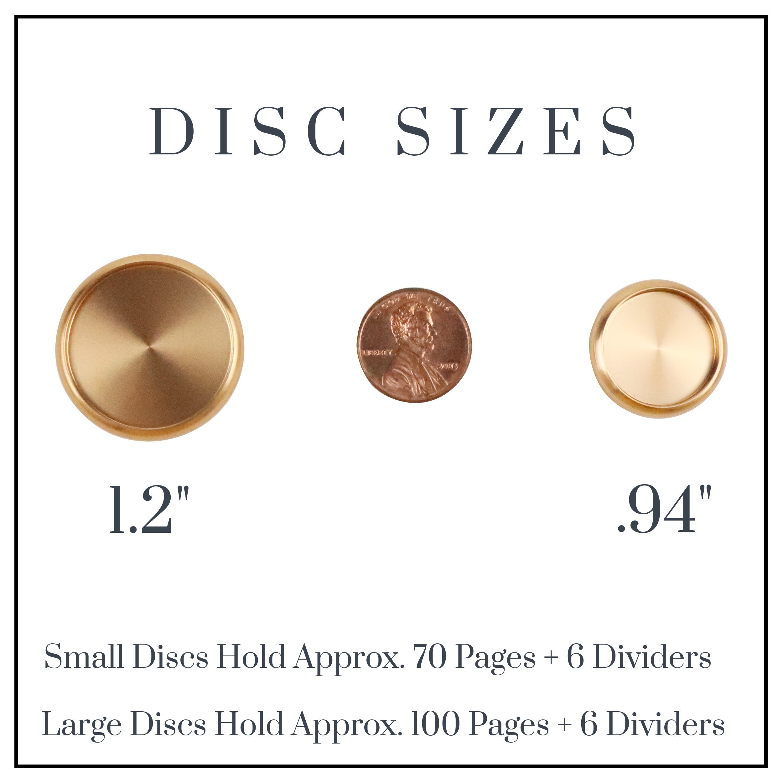 Luxe Discbound Discs Aluminum Set of 8 Rose Gold - Etsy